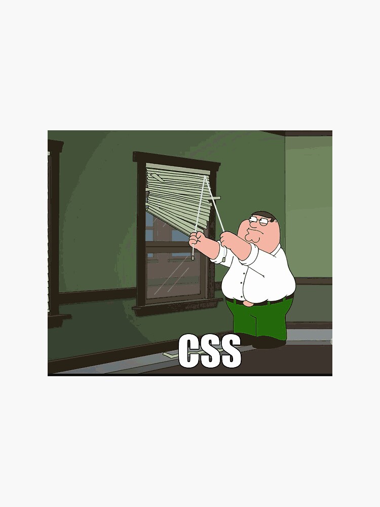 Programming Css Meme Sticker Sticker For Sale By Developerfriday
