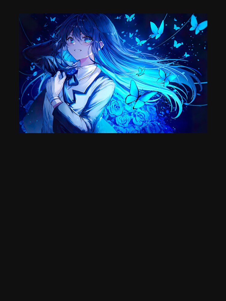 "Ado Blue Butterfly" T-shirt for Sale by mariannebertra | Redbubble ...