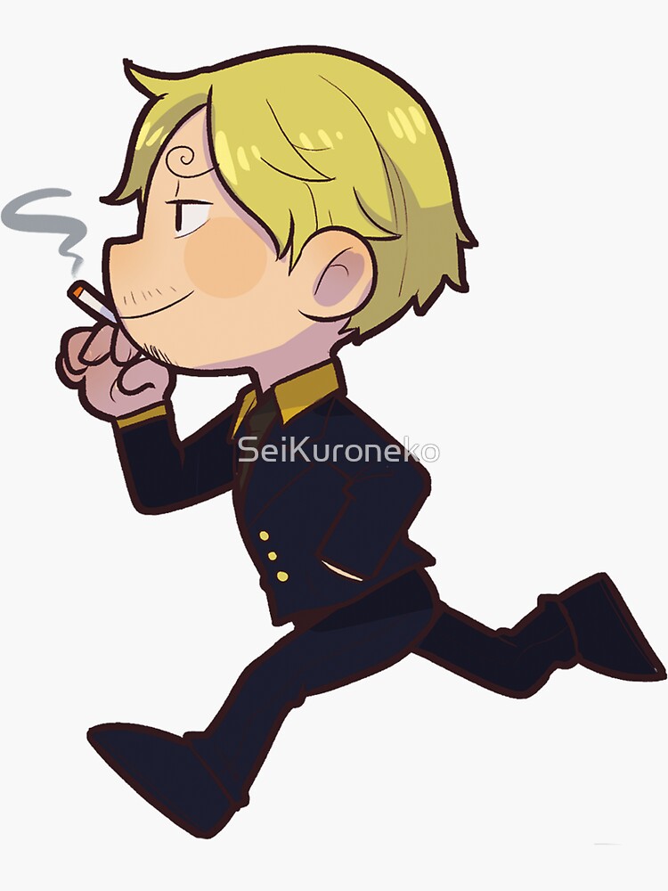 "Sanji chibi - One Piece" Sticker for Sale by SeiKuroneko | Redbubble