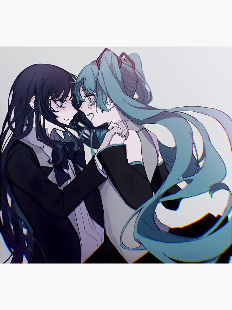"Ado X Miku" Sticker for Sale by andreschwabnaum | Redbubble
