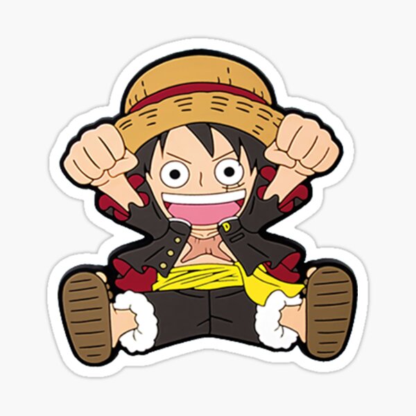"chibi anime one piece luffy" Sticker for Sale by LinaMercata0428 ...