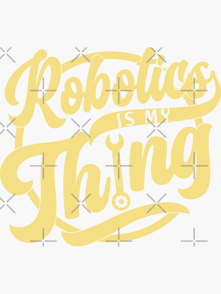 "Vintage Retro Robotics - Cute Gifts for Robotics Engineers" Sticker ...