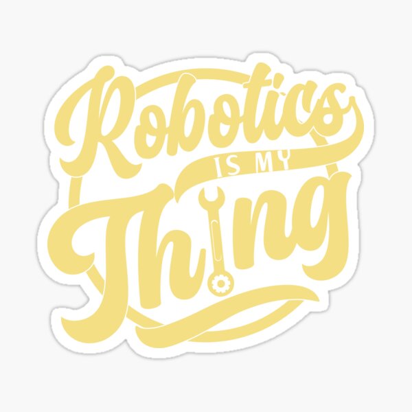 "Vintage Retro Robotics - Cute Gifts for Robotics Engineers" Sticker ...