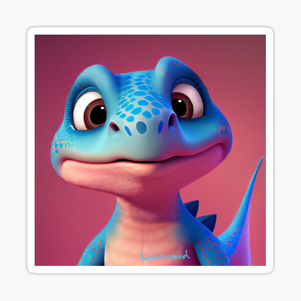 "Baby Dinosaur Dino Bambino - Leonard" Sticker for Sale by KOTOdesign ...
