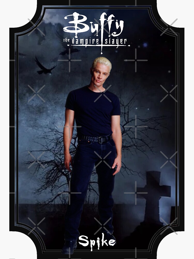 "BUFFY - SPIKE" Sticker for Sale by wadee | Redbubble