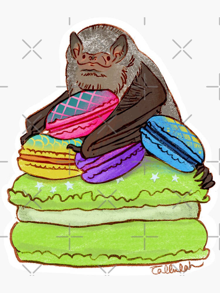 "Fishing bat and macarons 2022" Sticker for Sale by CopperMenagerie ...
