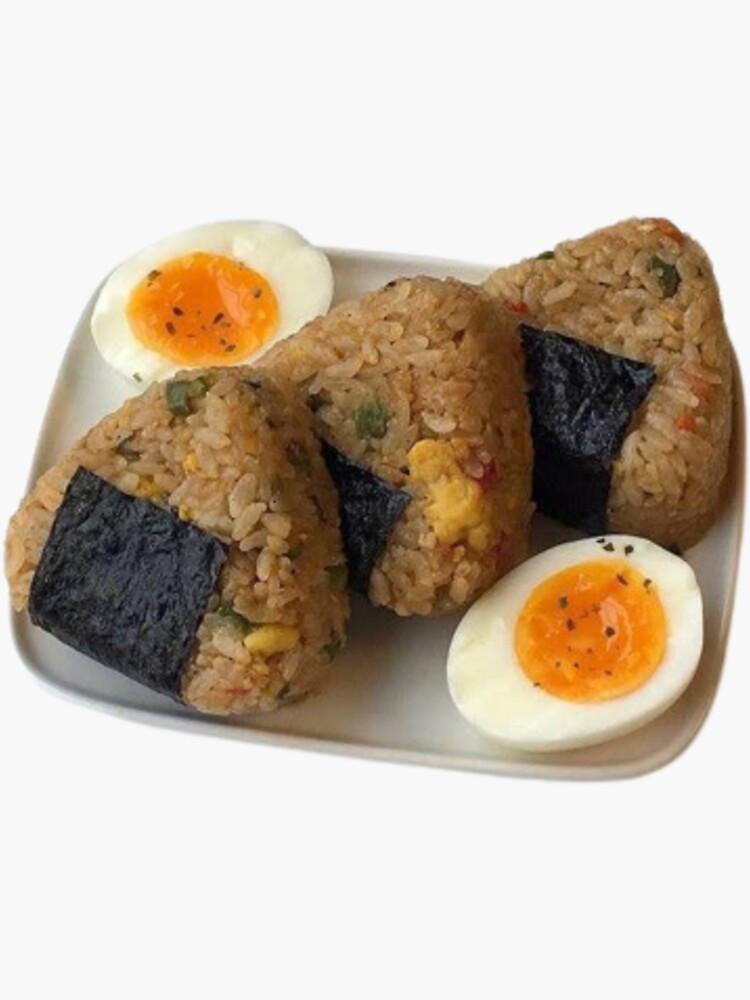 "Onigiri - Japanese rice triangles " Sticker for Sale by Kito-Kato ...