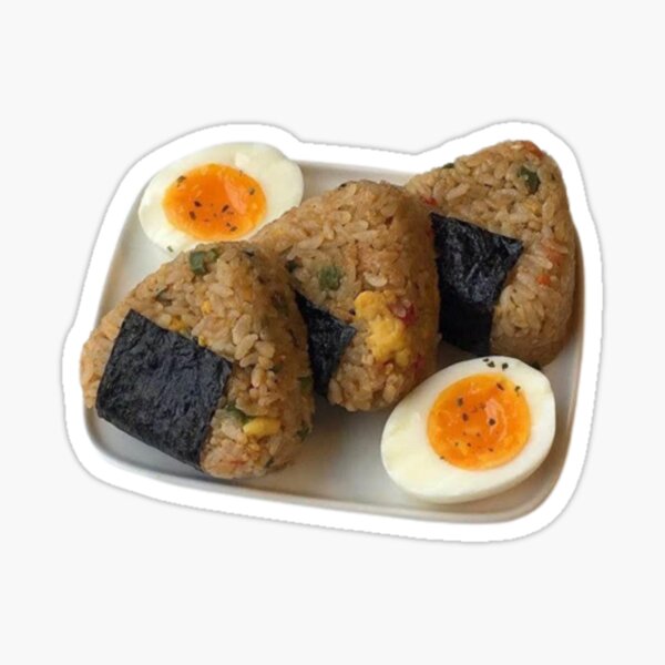 "Onigiri - Japanese rice triangles " Sticker for Sale by Kito-Kato ...