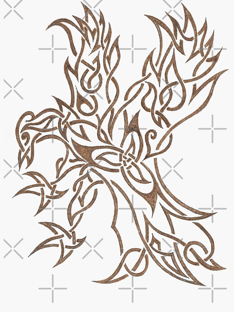 "Celtic Knot Viking Phoenix" Sticker for Sale by Moses-Handcraft ...
