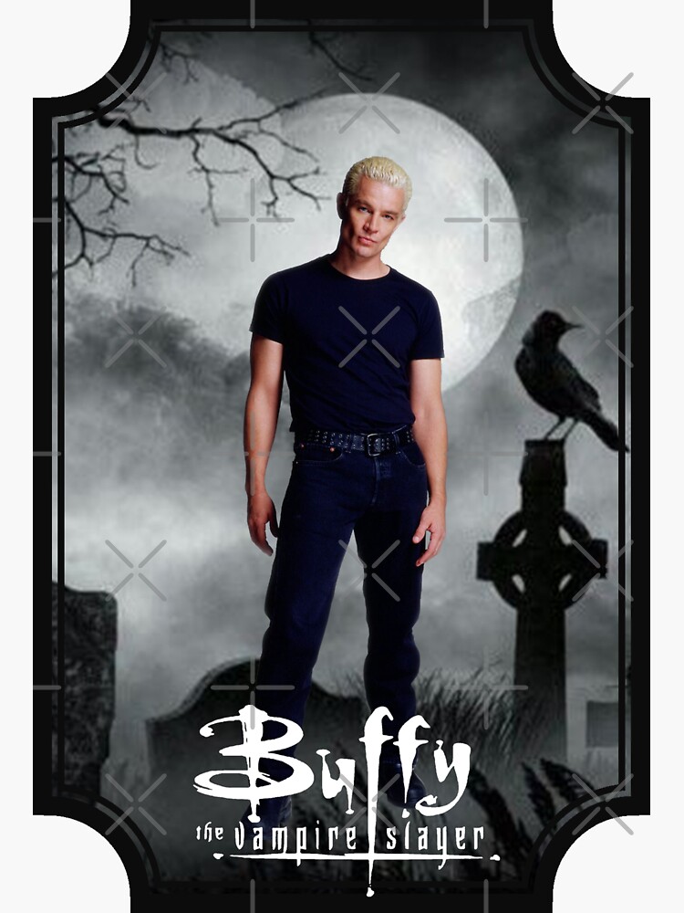 "BUFFY - SPIKE" Sticker for Sale by wadee | Redbubble
