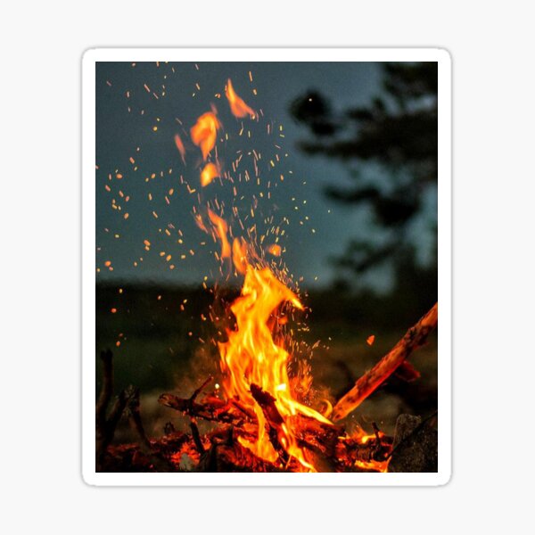 "Fire" Sticker for Sale by samrasad12 | Redbubble
