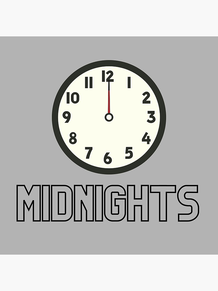 "Taylor Swift Midnights Clock" Poster for Sale by OverNinthCloud ...