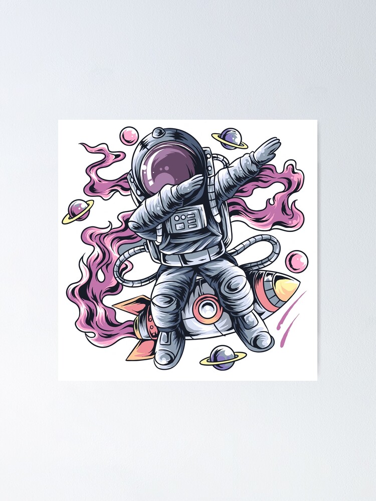 "Dancing Astronaut in Space Meme" Poster for Sale by Desenio-PH | Redbubble