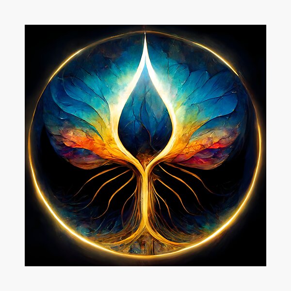 Lámina fotográfica «El Femenino Sagrado toma Raíz, Símbolo Yoni del ...