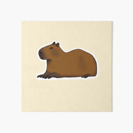 "Do Not Disturb. - Capybara (ne pas déranger.)" Art Board Print for ...