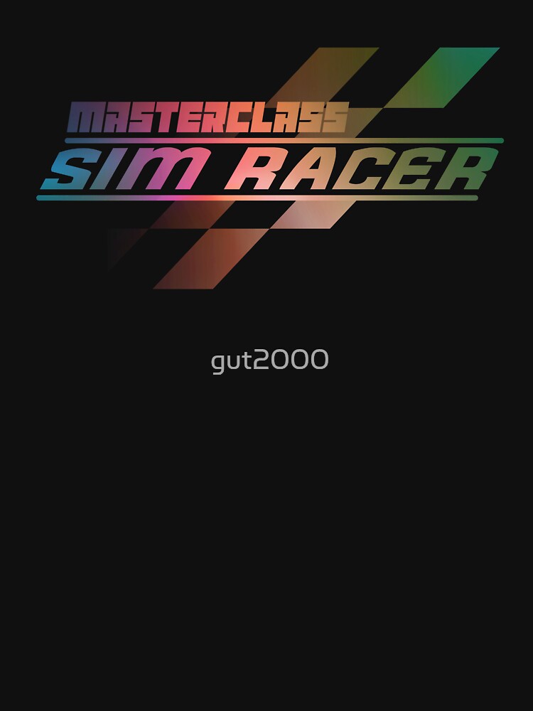 "Sim racing or sim racer checkered flag for simracing" T-shirt for Sale ...