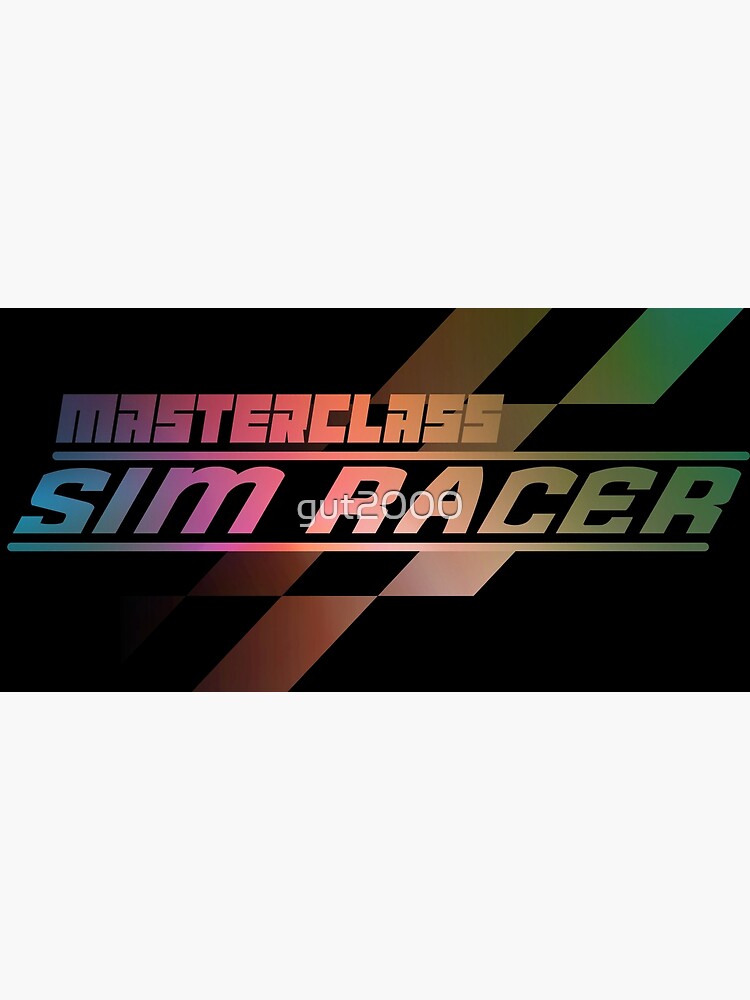 "Sim-Racing oder Sim-Racer Checkered Flag für Simracing" Poster von ...