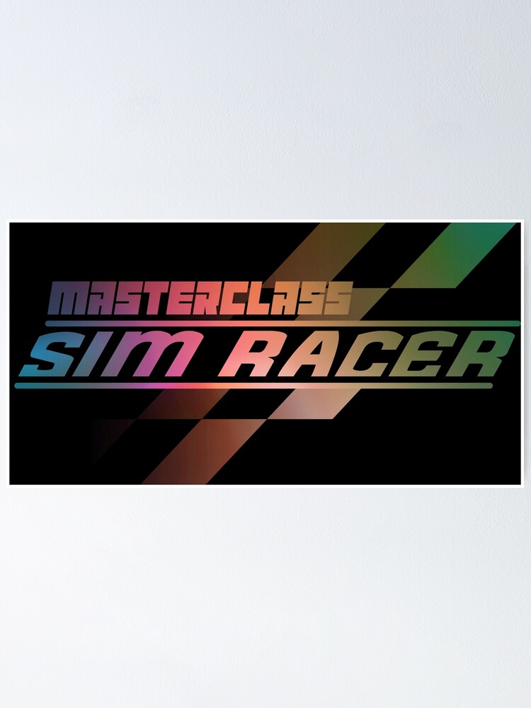 "Sim-Racing oder Sim-Racer Checkered Flag für Simracing" Poster von ...