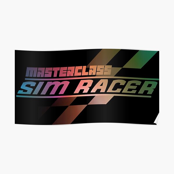 "Sim racing or sim racer checkered flag for simracing" Poster for Sale ...