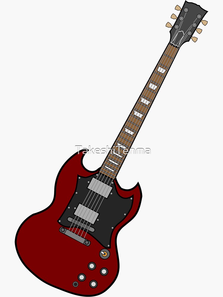 "Classic SG" Sticker for Sale by TakeshiTenma | Redbubble