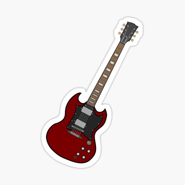 "Classic SG" Sticker for Sale by TakeshiTenma | Redbubble
