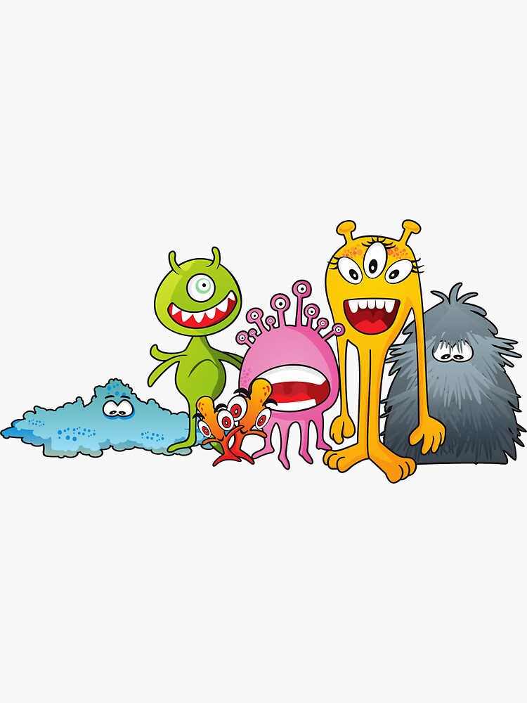 "Germs Gang" Sticker for Sale by Sakura69art | Redbubble