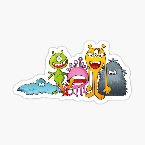 "Germs Gang" Sticker for Sale by Sakura69art | Redbubble