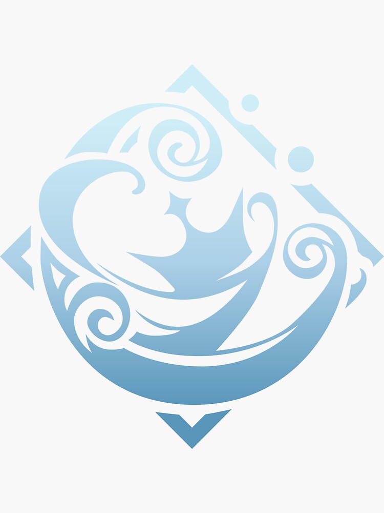 "Eula logo - Genshin Impact" Sticker for Sale by damomonkey | Redbubble