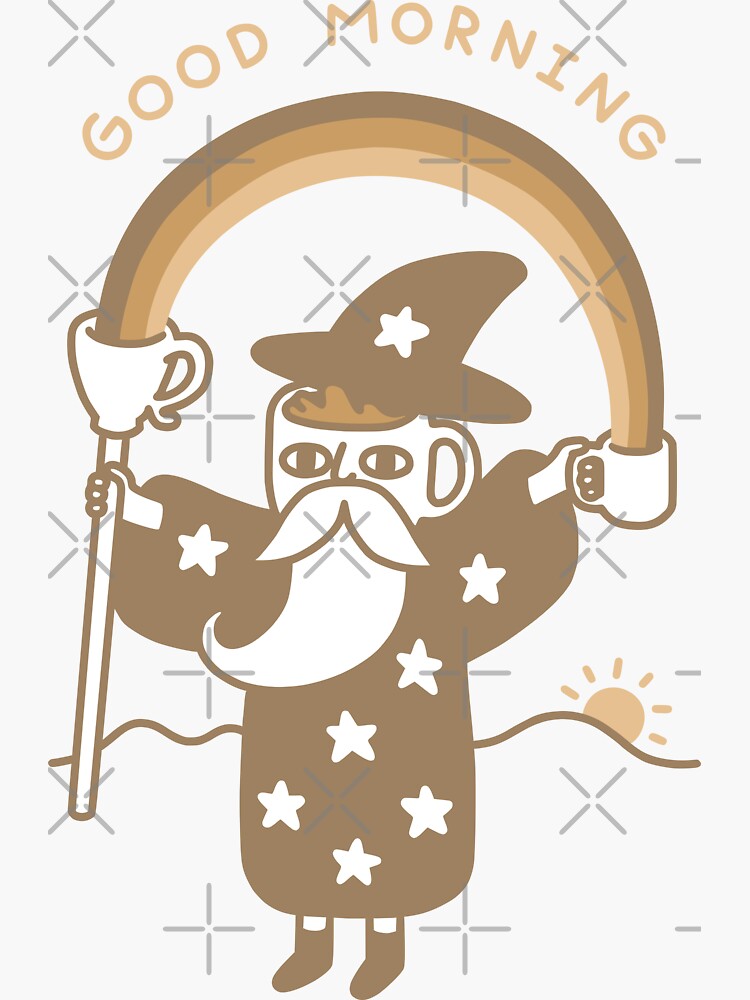 "Coffee Wizard" Sticker for Sale by obinsun | Redbubble