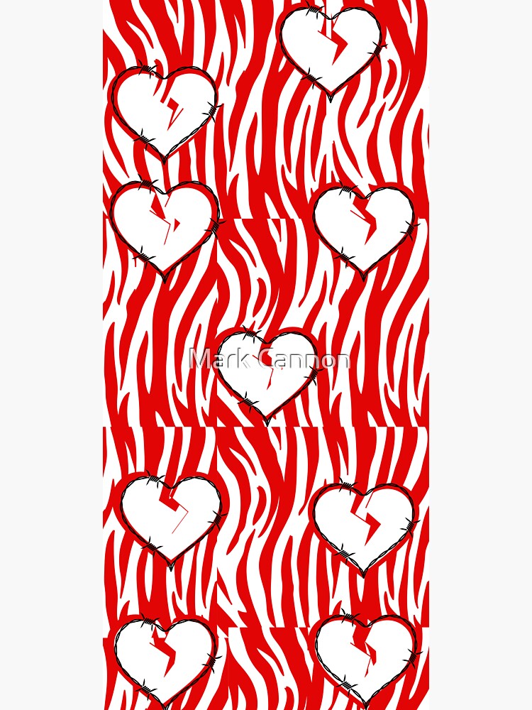 "Barbed Wire Candy Hearts" Sticker for Sale by KingKongBrody | Redbubble