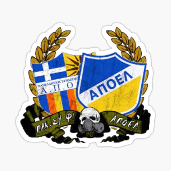 "APOEL ULTRAS Colorways" Sticker for Sale by America-Disney | Redbubble