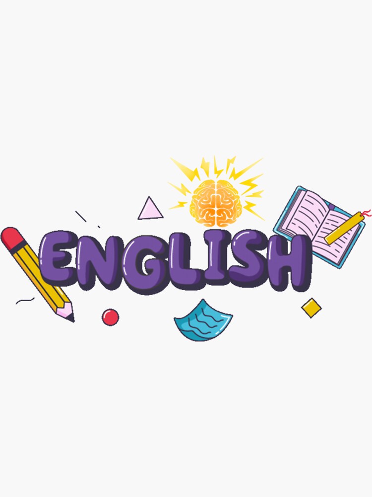 "English Subject. Back To School " Sticker for Sale by LadyCraftCreat ...