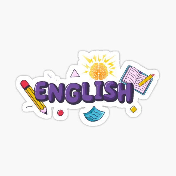 "English Subject. Back To School " Sticker for Sale by LadyCraftCreat ...