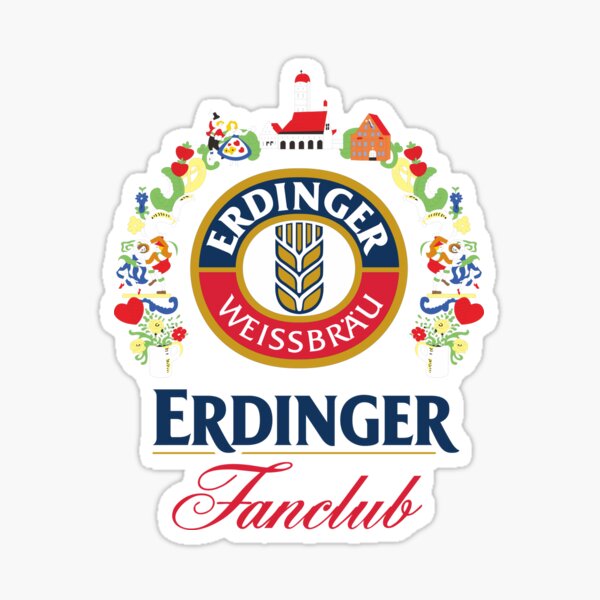 "best of erdinger beer logo" Sticker for Sale by dove3swan | Redbubble