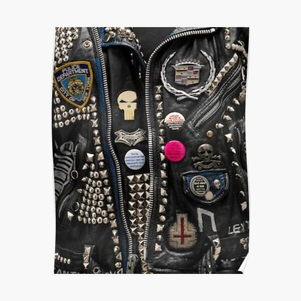 " Motorcycle leather jacket Sid rotten im a mess Nancy Punk rock show ...