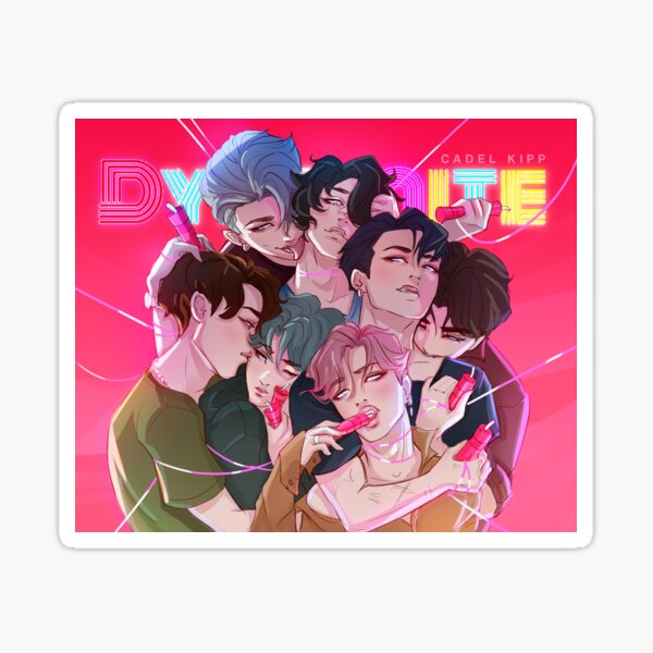 "BTS - Dynamite Chemistry" Sticker for Sale by CADEL-KIPP | Redbubble
