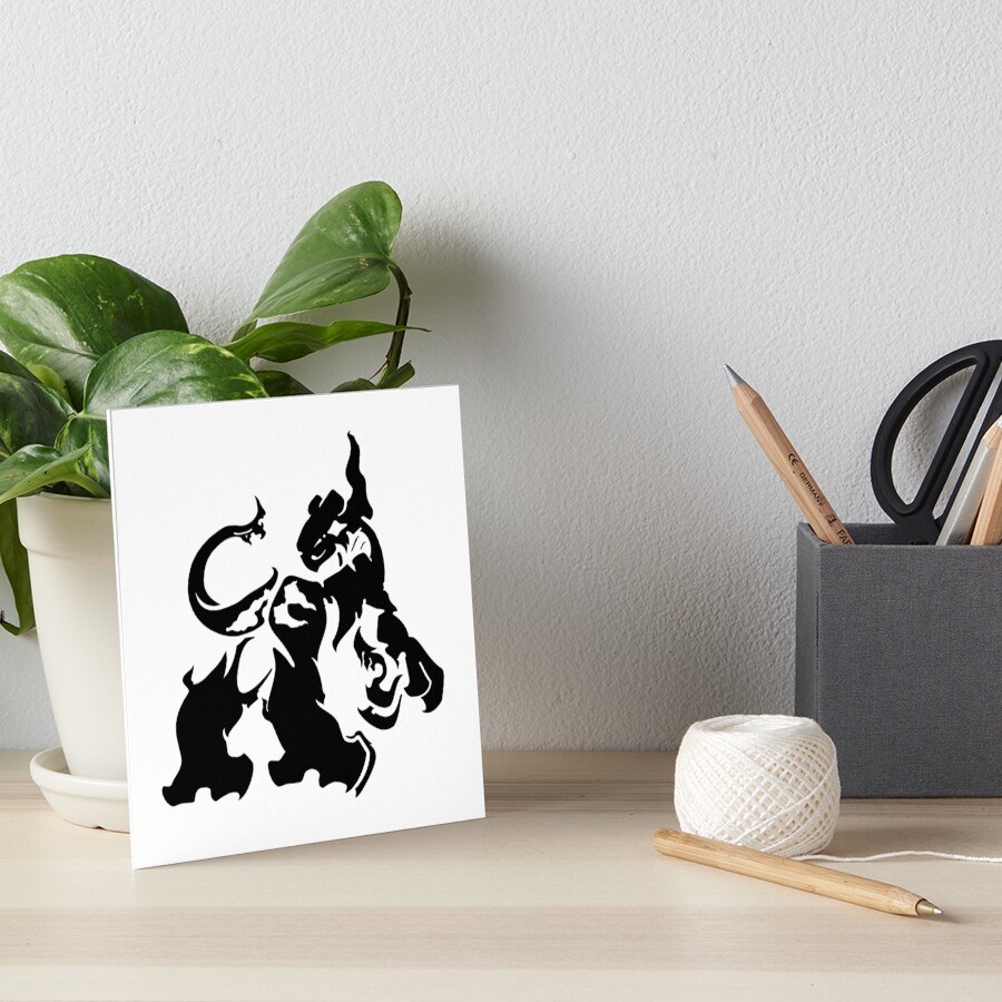 "Inkblot dragon" Art Board Print by moonmorph | Redbubble