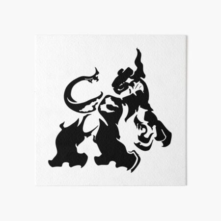 "Inkblot dragon" Art Board Print by moonmorph | Redbubble