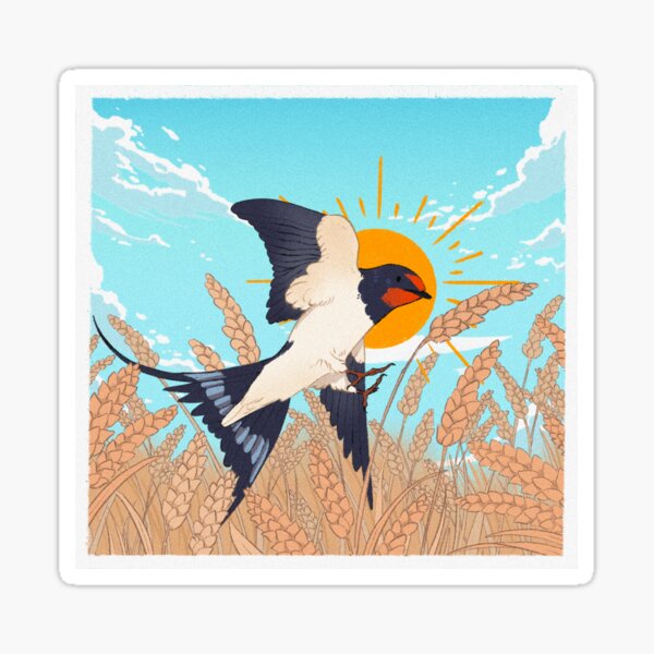 "Barn swallow" Sticker for Sale by MrMackerel | Redbubble