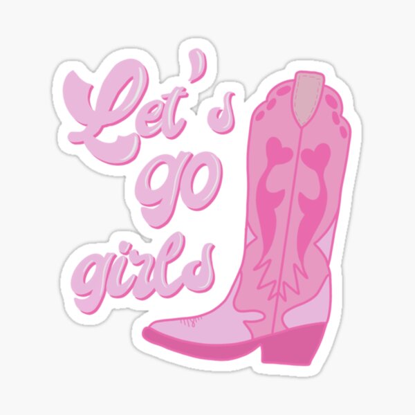 "Let’s go girls " Sticker for Sale by ViktoriaArts | Redbubble