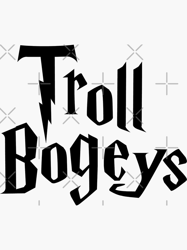 "Troll Bogeys" Sticker for Sale by kassulkeowe | Redbubble