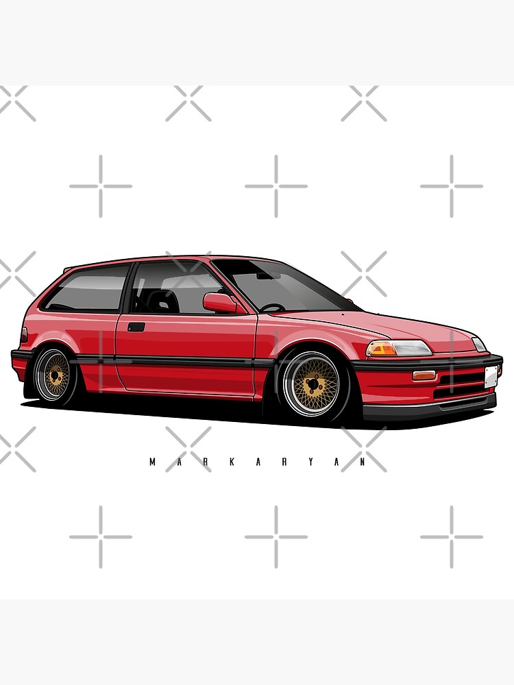 "Civic EF" Poster by OlegMarkaryan | Redbubble