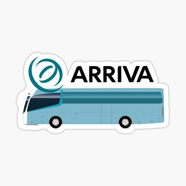 "Arriva" Sticker for Sale by Jgza23 | Redbubble