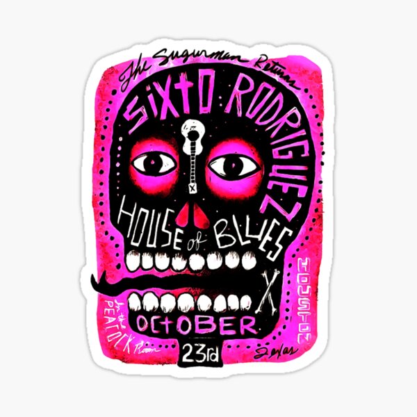 "sixto rodriguez " Sticker for Sale by Luceroroza | Redbubble