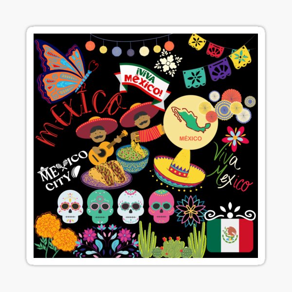 "Mexico" Sticker for Sale by cravinartist | Redbubble