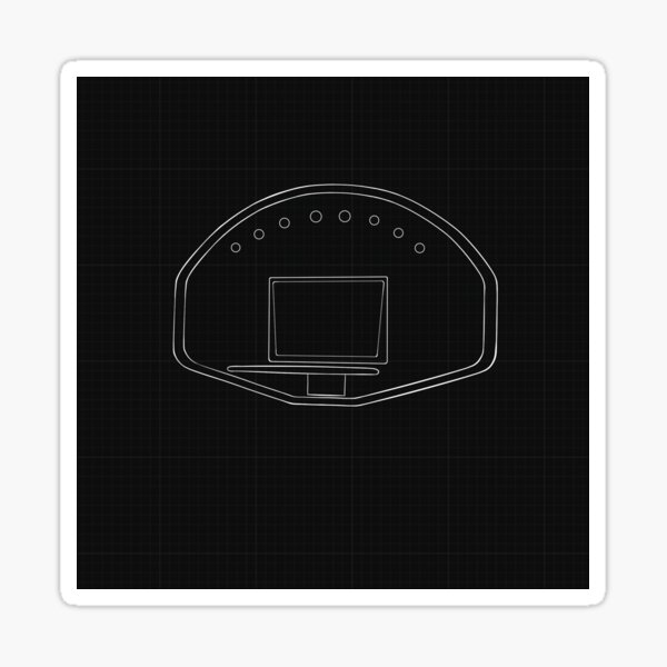 "Neo Backboard BluePrint" Sticker for Sale by NeoBallers | Redbubble