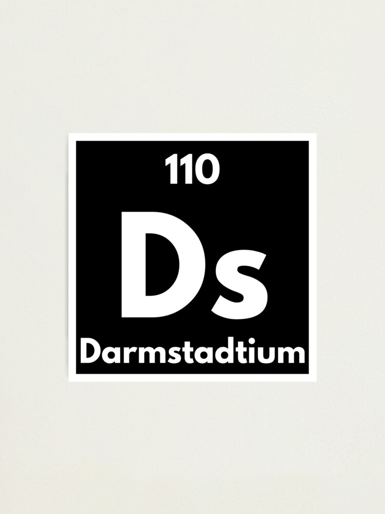 Impression photo « Tableau périodique numéro d'élément 110 Ds ...