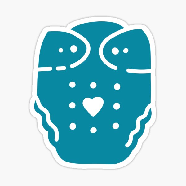 "Cloth nappy with love heart" Sticker for Sale by cleancloth | Redbubble