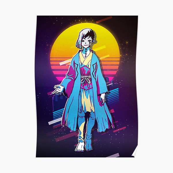 Gen Asagiri Poster For Sale By 80sretroart Redbubble