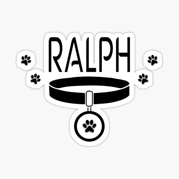 "RALPH Pet's Name - My cat's name is RALPH - RALPH cat's Name" Sticker ...